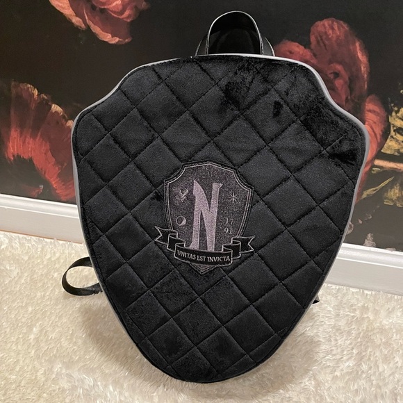 Killstar | Bags | Wednesday X Killstar Backpack Velvet Black Nevermore ...